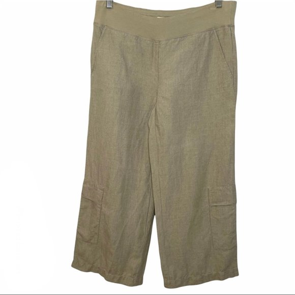 Eileen Fisher | Pants & Jumpsuits | Eileen Fisher Linen Oversize Pullon ...
